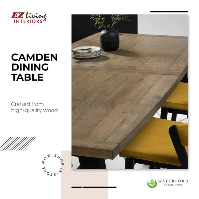 Camden Extending Oak Dining Table – Waterford Retail Park